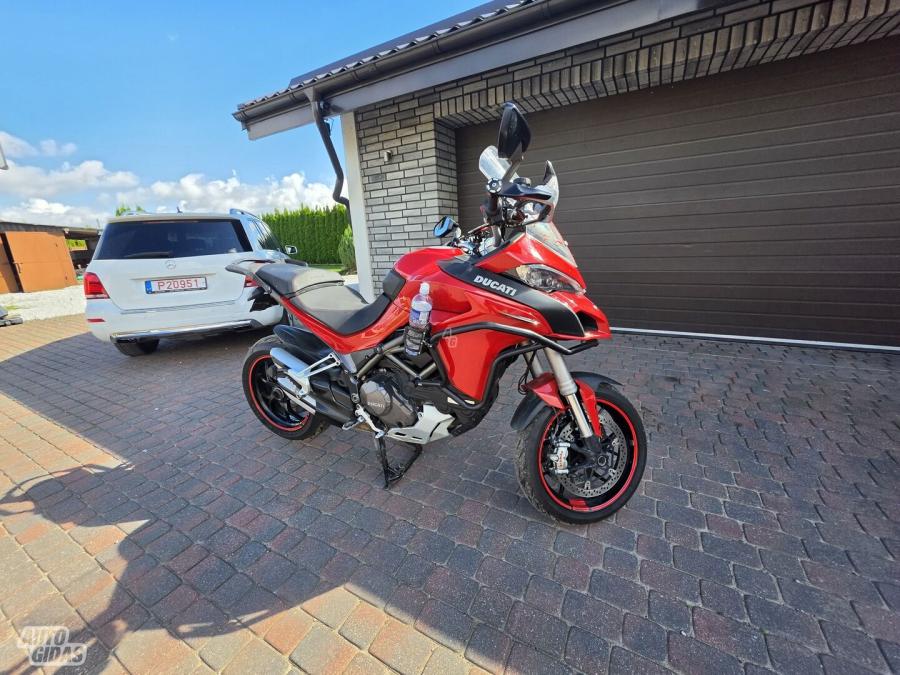 Red Ducati Multistrada 2018 in Kaunas, with an engine capacity of 1.26 L and mileage of 45 thousand km for 8555 €, photo 16 on AUTOMOTO.COM.LV