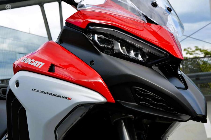Sarkans Ducati Multistrada 2024 Viļņa, ar dzinēja tilpumu 1.16 L un nobraukumu 6 tūkst. km par 18900 €, foto 7 vietnē AUTOMOTO.COM.LV