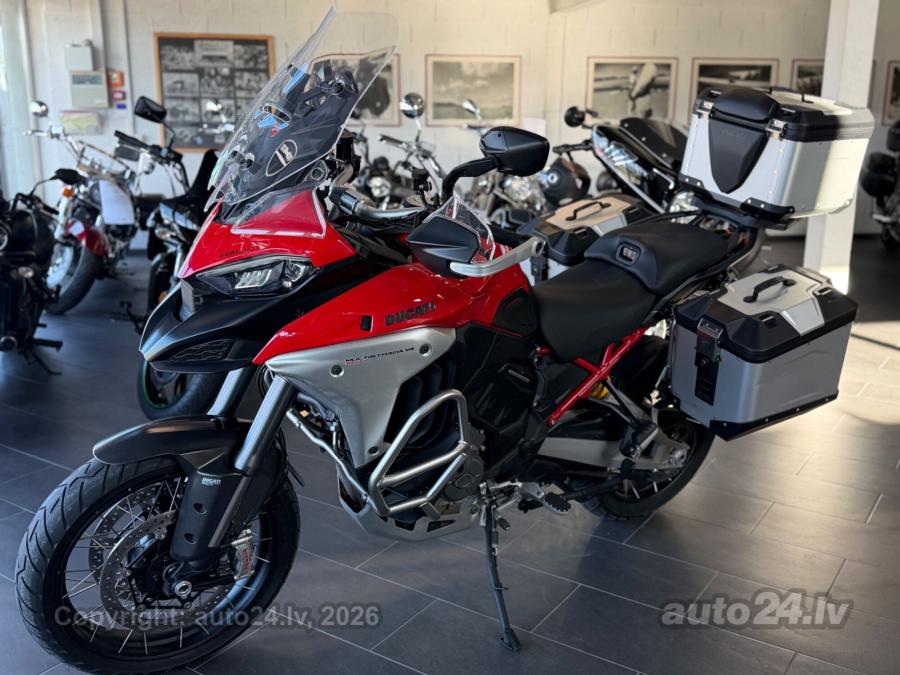 Sarkans Ducati Multistrada 2025 Tallina, ar dzinēja tilpumu 1.16 L un nobraukumu 17 tūkst. km par 19990 €, foto 12 vietnē AUTOMOTO.COM.LV