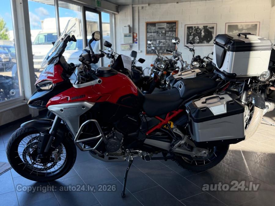Sarkans Ducati Multistrada 2025 Tallina, ar dzinēja tilpumu 1.16 L un nobraukumu 17 tūkst. km par 19990 €, foto 13 vietnē AUTOMOTO.COM.LV