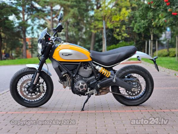Дукати Scrambler 2015 в Таллин на AUTOMOTO.COM.LV Черный Дукати Scrambler 2015 в Таллин, объемом двигателя 0.80 л и пробегом 25 тыс. км за 4400 €, фото 4 на AUTOMOTO.COM.LV