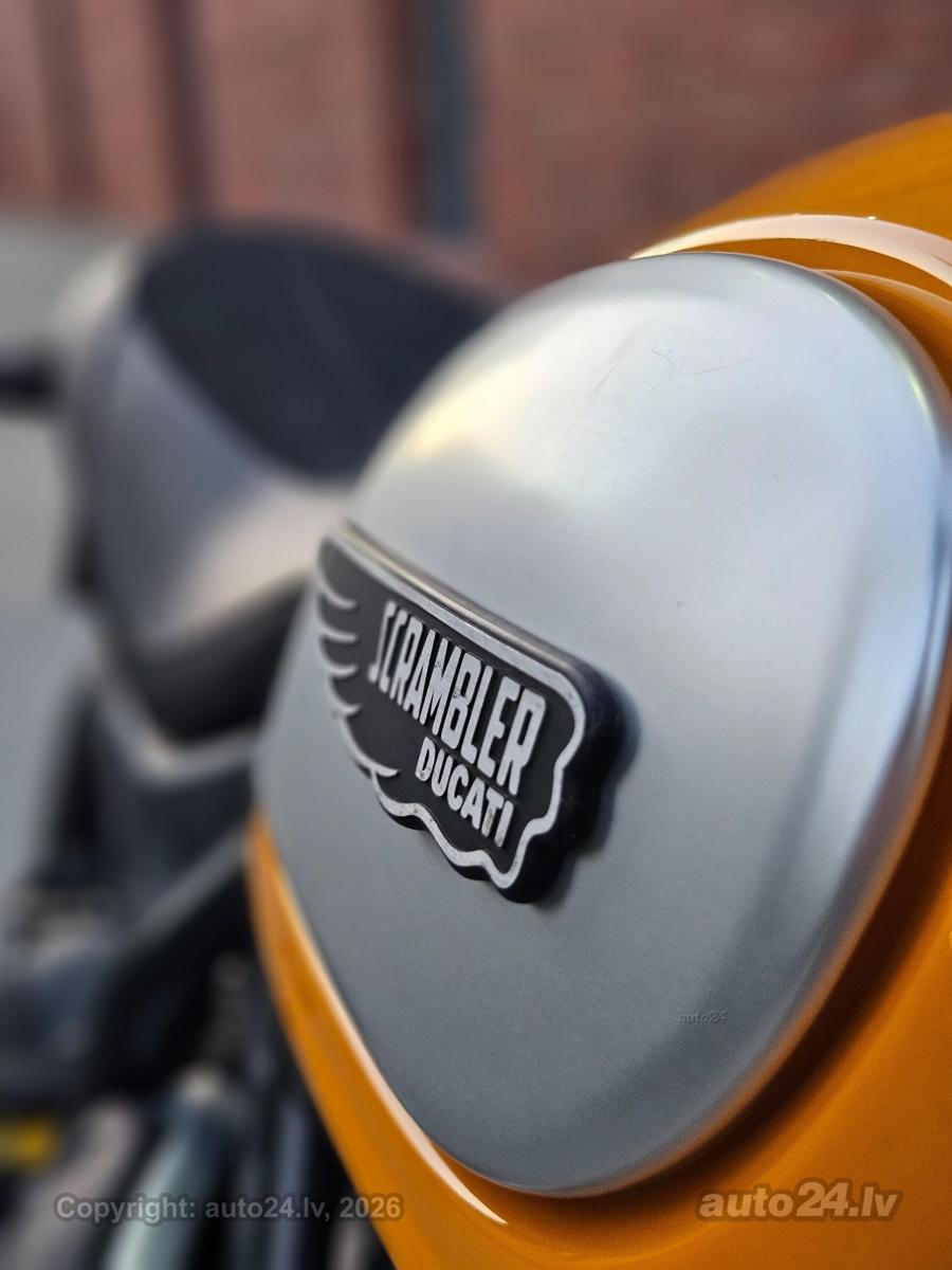 Black Ducati Scrambler 2015 in Tallinn, with an engine capacity of 0.80 L and mileage of 25 thousand km for 4300 €, photo 13 on AUTOMOTO.COM.LV