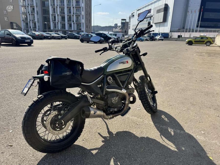 Zaļš Ducati Scrambler 2015 Viļņa, ar dzinēja tilpumu 0.80 L un nobraukumu 26 tūkst. km par 4100 €, foto 5 vietnē AUTOMOTO.COM.LV