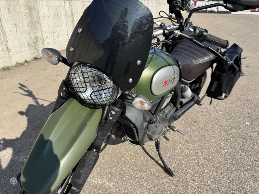 Zaļš Ducati Scrambler 2015 Viļņa, ar dzinēja tilpumu 0.80 L un nobraukumu 26 tūkst. km par 4100 €, foto 9 vietnē AUTOMOTO.COM.LV