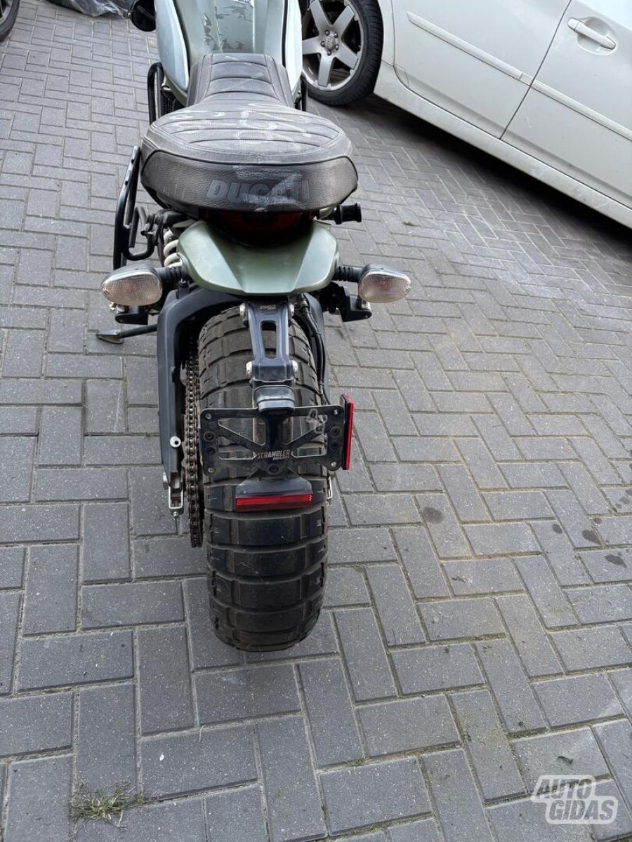 Zaļš Ducati Scrambler 2017 Viļņa, ar dzinēja tilpumu 0.80 L un nobraukumu 30 tūkst. km par 3700 €, foto 8 vietnē AUTOMOTO.COM.LV