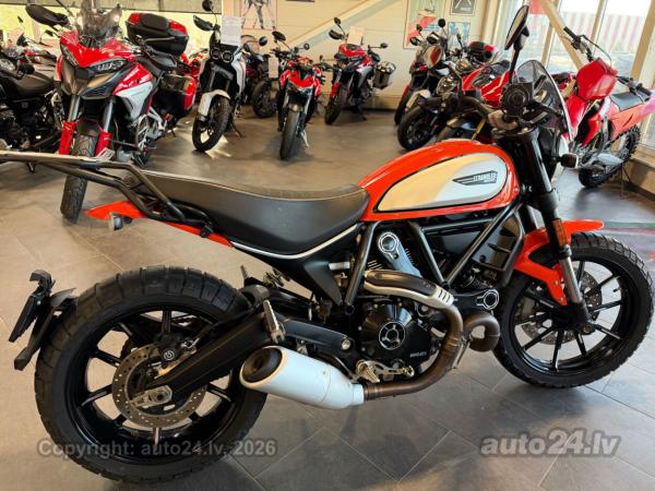 Orange Ducati Scrambler 2019 in Tallinn, with an engine capacity of 0.80 L and mileage of 12 thousand km for 5490 €, photo 3 on AUTOMOTO.COM.LV