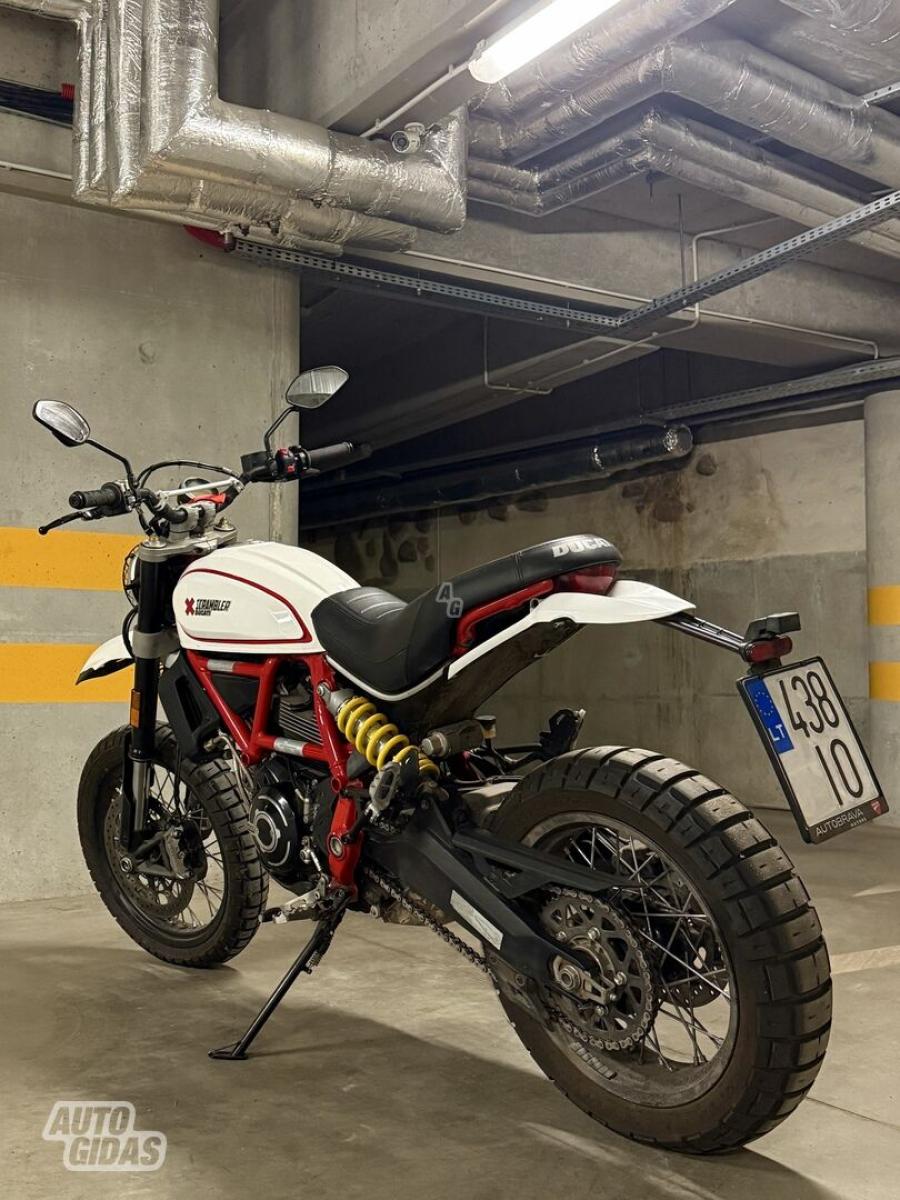 Balts Ducati Scrambler 2020 Viļņa, ar dzinēja tilpumu 0.80 L un nobraukumu 8 tūkst. km par 8900 €, foto 3 vietnē AUTOMOTO.COM.LV