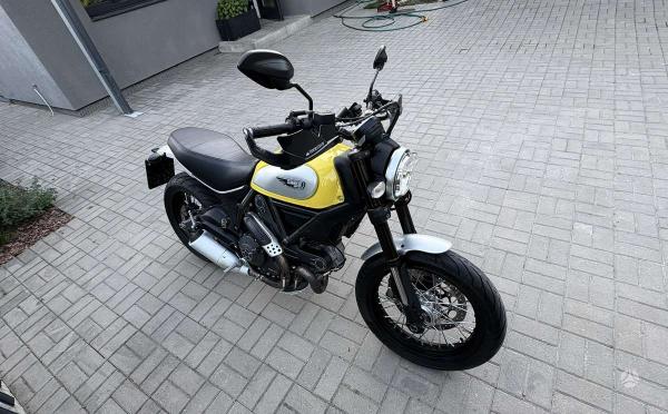 Желтый Дукати Scrambler 2015 в Каунас, объемом двигателя 0.80 л и пробегом 9 тыс. км за 5599 €, фото 1 на AUTOMOTO.COM.LV