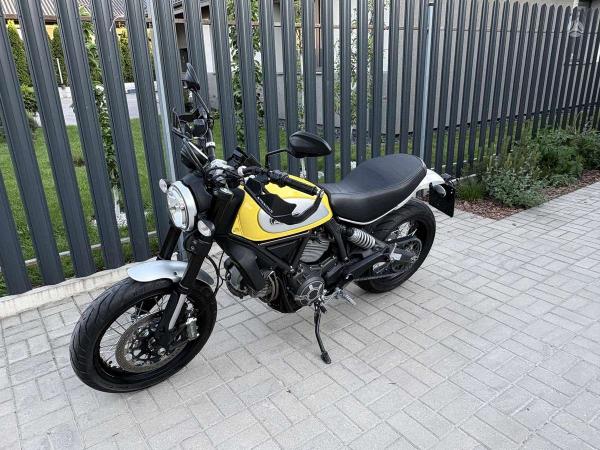 Желтый Дукати Scrambler 2015 в Каунас, объемом двигателя 0.80 л и пробегом 9 тыс. км за 5599 €, фото 3 на AUTOMOTO.COM.LV