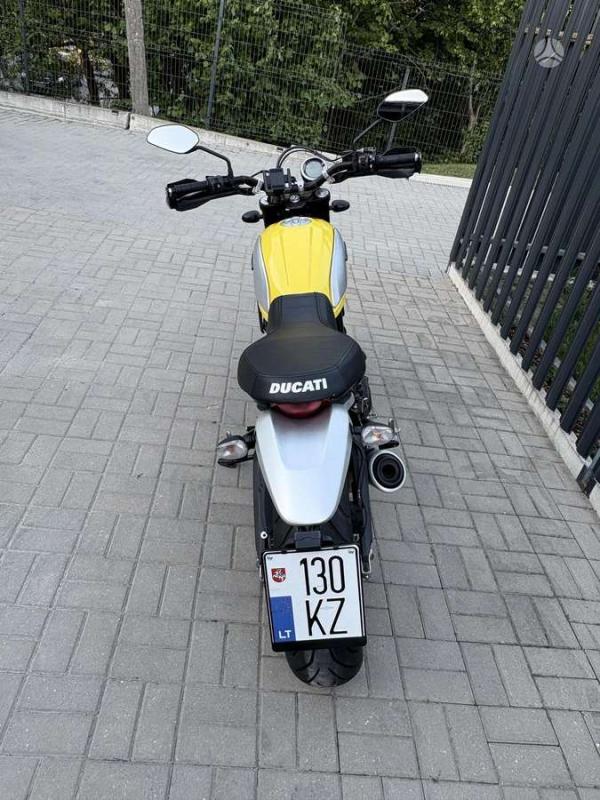 Желтый Дукати Scrambler 2015 в Каунас, объемом двигателя 0.80 л и пробегом 9 тыс. км за 5599 €, фото 6 на AUTOMOTO.COM.LV