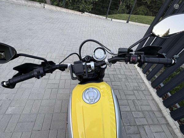 Желтый Дукати Scrambler 2015 в Каунас, объемом двигателя 0.80 л и пробегом 9 тыс. км за 5599 €, фото 7 на AUTOMOTO.COM.LV