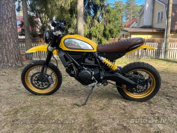 Yellow Ducati Scrambler 2022 in Tallinn, with an engine capacity of 0.80 L and mileage of 1 thousand km for 9900 €, photo 1 on AUTOMOTO.COM.LV