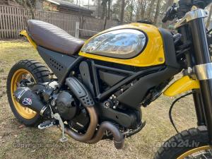 Yellow Ducati Scrambler 2022 in Tallinn, with an engine capacity of 0.80 L and mileage of 1 thousand km for 9900 €, photo 4 on AUTOMOTO.COM.LV