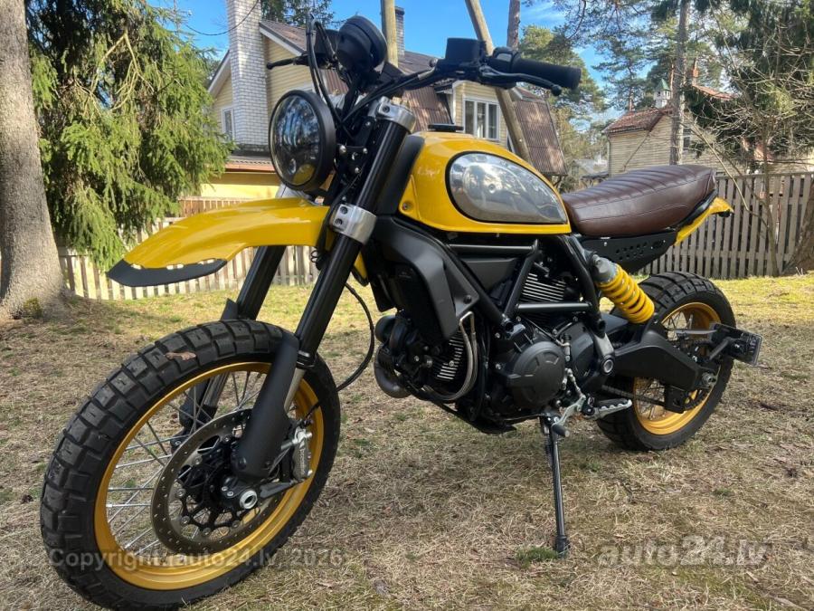 Dzeltens Ducati Scrambler 2022 Tallina, ar dzinēja tilpumu 0.80 L un nobraukumu 1 tūkst. km par 9900 €, foto 2 vietnē AUTOMOTO.COM.LV