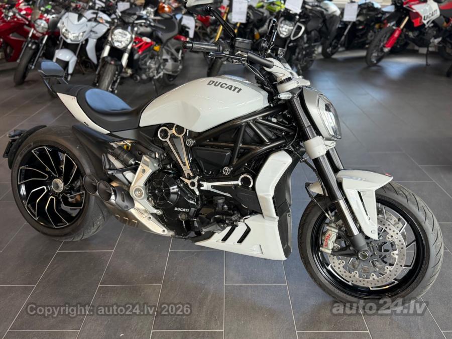White Ducati XDiavel 2018 in Tallinn, with an engine capacity of 1.26 L and mileage of 8 thousand km for 15990 €, photo 1 on AUTOMOTO.COM.LV