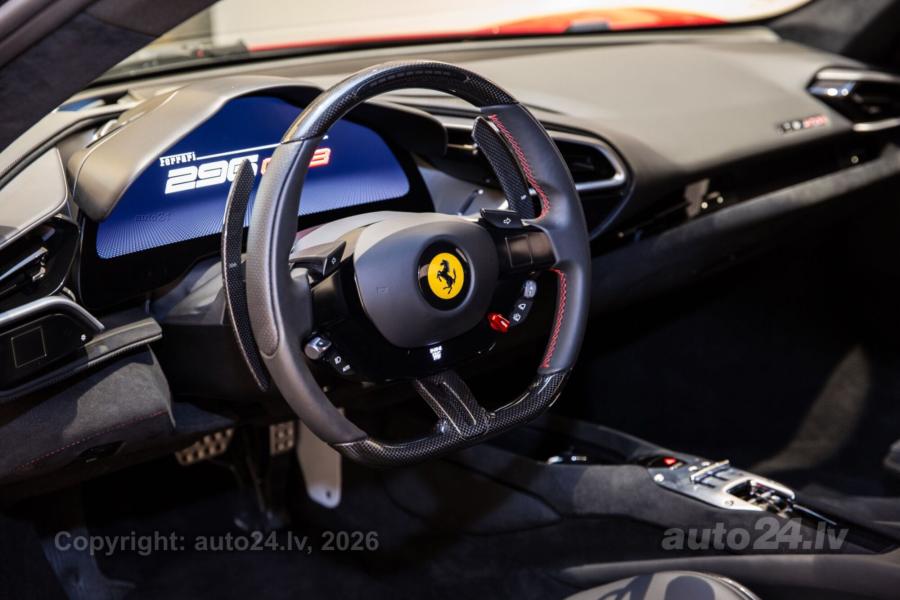 Red Ferrari 296 2023 in Tallinn, with an engine capacity of 2.90 L and mileage of 3 thousand km for 279000 €, photo 11 on AUTOMOTO.COM.LV