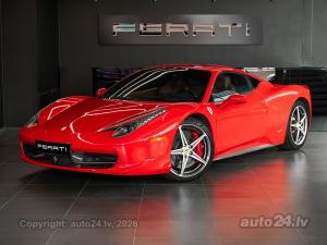 Красный Феррари 458 Италия 2011 в Таллин, объемом двигателя 4.50 л и пробегом 50 тыс. км за 199900 €, фото  на AUTOMOTO.COM.LV