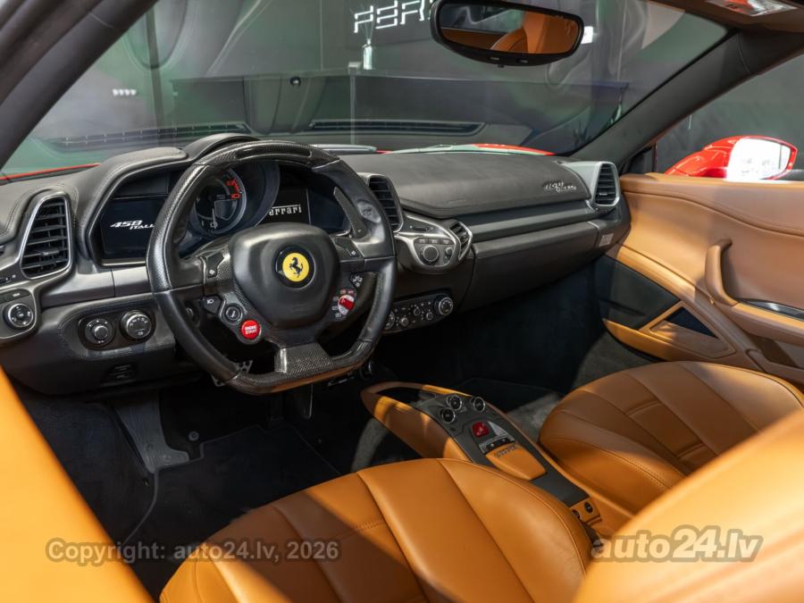 Red Ferrari 458-italia 2011 in Tallinn, with an engine capacity of 4.50 L and mileage of 50 thousand km for 199900 €, photo 14 on AUTOMOTO.COM.LV