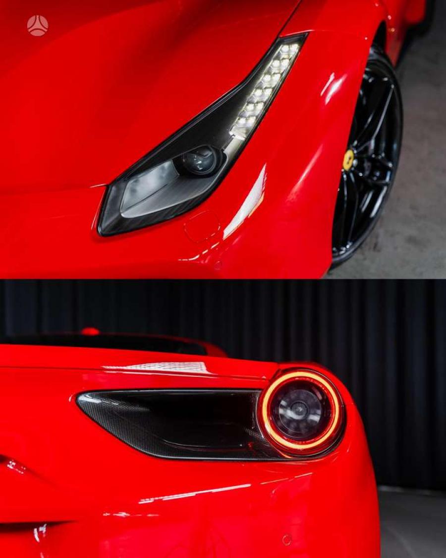 Красный Феррари 488 GTB 2017 в Вильнюс, объемом двигателя 3.90 л и пробегом 57 тыс. км за 169999 €, фото 9 на AUTOMOTO.COM.LV