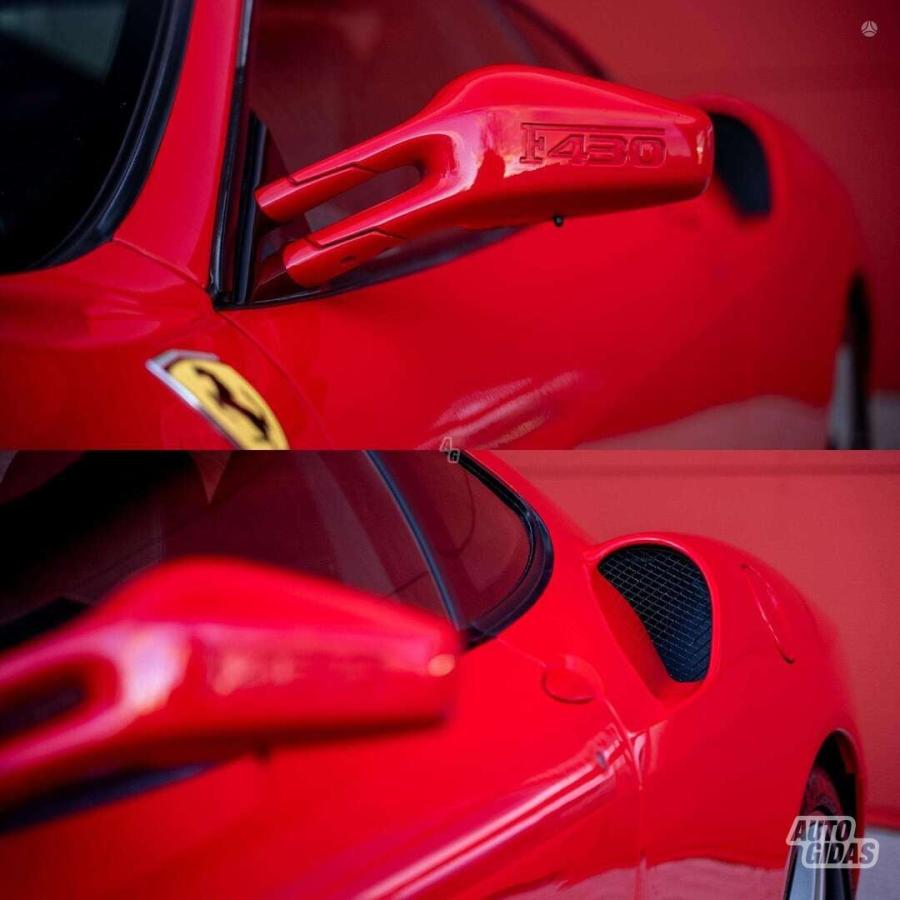 Red Ferrari F430 2008 in Kaunas, with an engine capacity of 4.30 L and mileage of 95 thousand km for 93450 €, photo 9 on AUTOMOTO.COM.LV