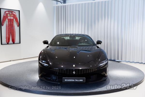 Black Ferrari Roma 2022 in Tallinn, with an engine capacity of 3.90 L and mileage of 8 thousand km for 204600 €, photo 2 on AUTOMOTO.COM.LV
