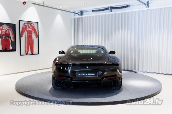 Black Ferrari Roma 2022 in Tallinn, with an engine capacity of 3.90 L and mileage of 8 thousand km for 204600 €, photo 3 on AUTOMOTO.COM.LV