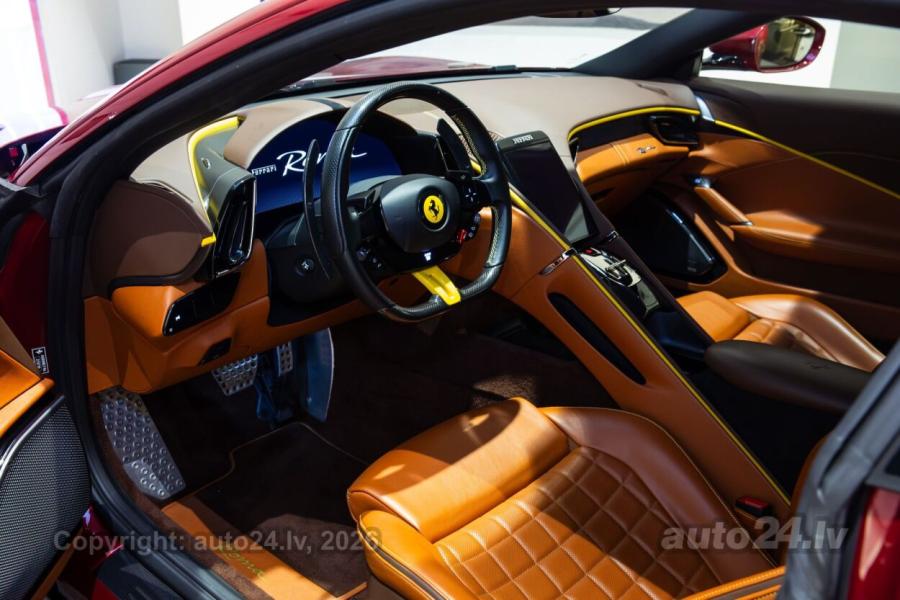 Ferrari Roma 2023 in Tallinn, with an engine capacity of 3.90 L and mileage of 20 thousand km for 248000 €, photo 8 on AUTOMOTO.COM.LV