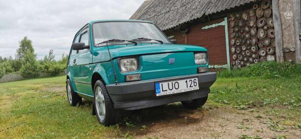 Green Fiat 126 1997 in Vilnius, with an engine capacity of 0.65 L and mileage of 33 thousand km for 3500 €, photo 1 on AUTOMOTO.COM.LV