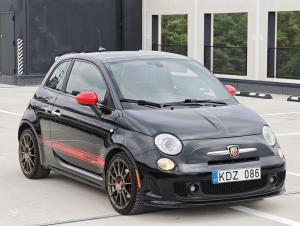 Black Fiat 500 Abarth 2017 in Vilnius, with an engine capacity of 1.37 L and mileage of 61 thousand km for 10500 €, photo  on AUTOMOTO.COM.LV