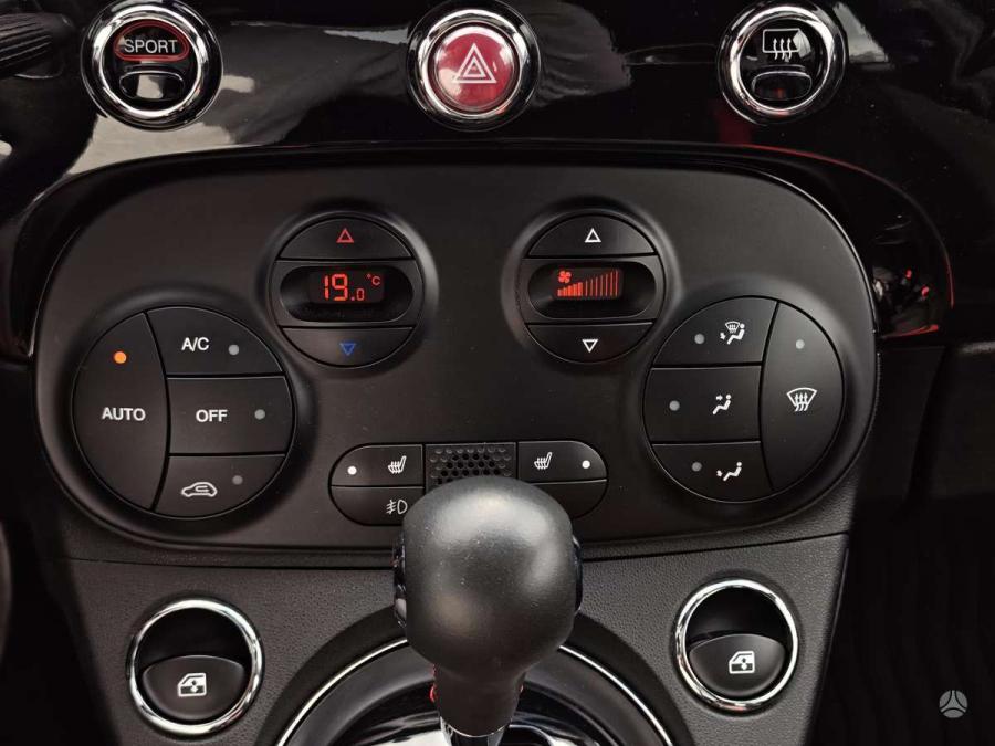 Черный Фиат 500 Abarth 2017 в Вильнюс, объемом двигателя 1.37 л и пробегом 61 тыс. км за 10500 €, фото 16 на AUTOMOTO.COM.LV