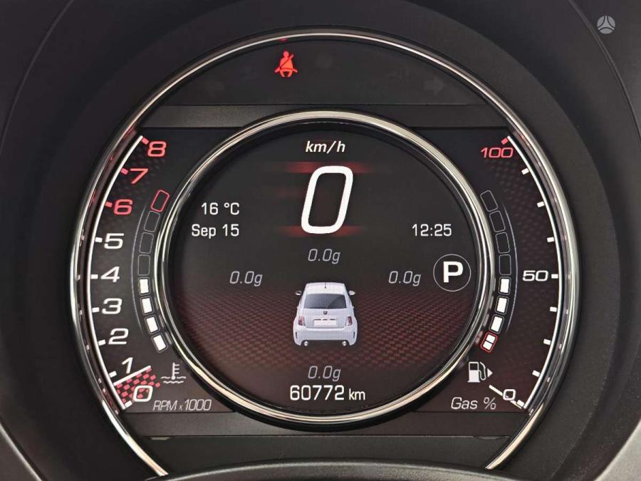 Черный Фиат 500 Abarth 2017 в Вильнюс, объемом двигателя 1.37 л и пробегом 61 тыс. км за 10500 €, фото 21 на AUTOMOTO.COM.LV