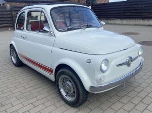 Белый Фиат 500 Abarth 1965 в Каунас, объемом двигателя 0.50 л и пробегом 8 тыс. км за 13500 €, фото  на AUTOMOTO.COM.LV