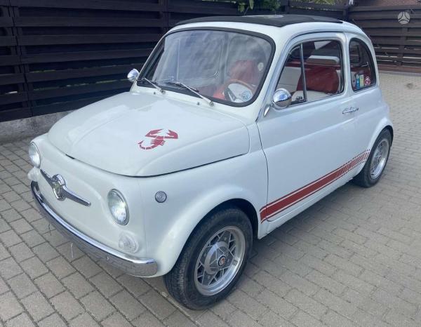 White Fiat 500 Abarth 1965 in Kaunas, with an engine capacity of 0.50 L and mileage of 8 thousand km for 13500 €, photo 4 on AUTOMOTO.COM.LV