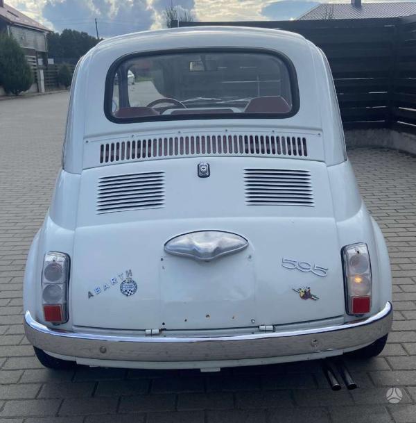 White Fiat 500 Abarth 1965 in Kaunas, with an engine capacity of 0.50 L and mileage of 8 thousand km for 13500 €, photo 5 on AUTOMOTO.COM.LV