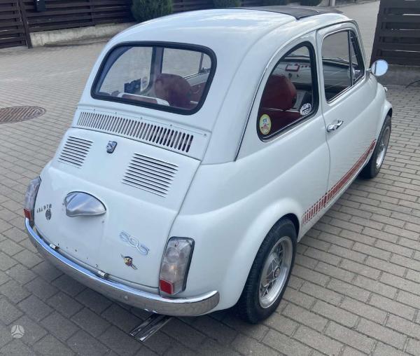 White Fiat 500 Abarth 1965 in Kaunas, with an engine capacity of 0.50 L and mileage of 8 thousand km for 13500 €, photo 6 on AUTOMOTO.COM.LV
