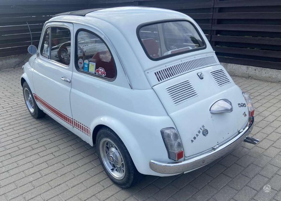 Белый Фиат 500 Abarth 1965 в Каунас, объемом двигателя 0.50 л и пробегом 8 тыс. км за 13500 €, фото 7 на AUTOMOTO.COM.LV