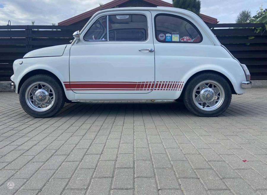 Белый Фиат 500 Abarth 1965 в Каунас, объемом двигателя 0.50 л и пробегом 8 тыс. км за 13500 €, фото 13 на AUTOMOTO.COM.LV