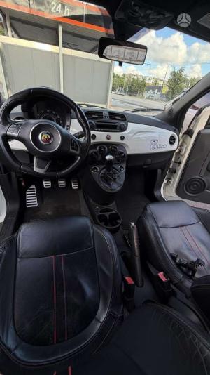 White Fiat 500 Abarth 2013 in Kaunas, with an engine capacity of 1.40 L and mileage of 169 thousand km for 7200 €, photo 13 on AUTOMOTO.COM.LV