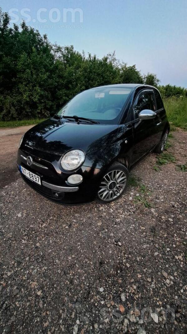 Black Fiat 500 2008 in Jekabpils, with an engine capacity of 1.30 L and mileage of 282 thousand km for 2300 €, photo 6 on AUTOMOTO.COM.LV