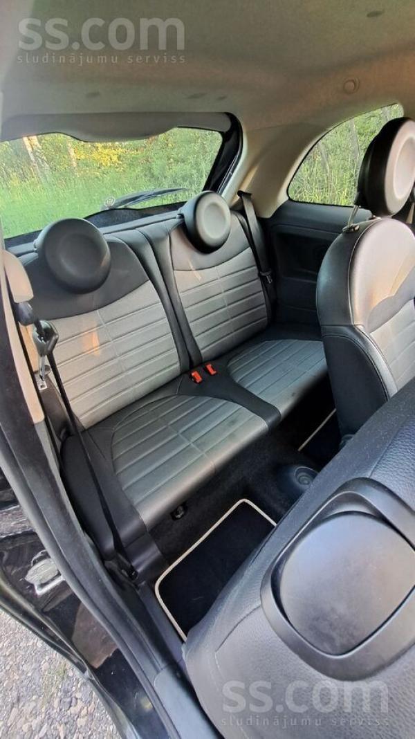 Black Fiat 500 2008 in Jekabpils, with an engine capacity of 1.30 L and mileage of 282 thousand km for 2300 €, photo 8 on AUTOMOTO.COM.LV
