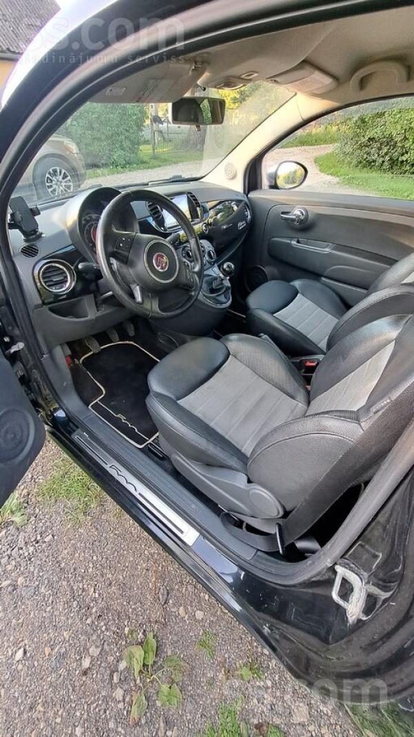 Black Fiat 500 2008 in Jekabpils, with an engine capacity of 1.30 L and mileage of 282 thousand km for 2300 €, photo 9 on AUTOMOTO.COM.LV