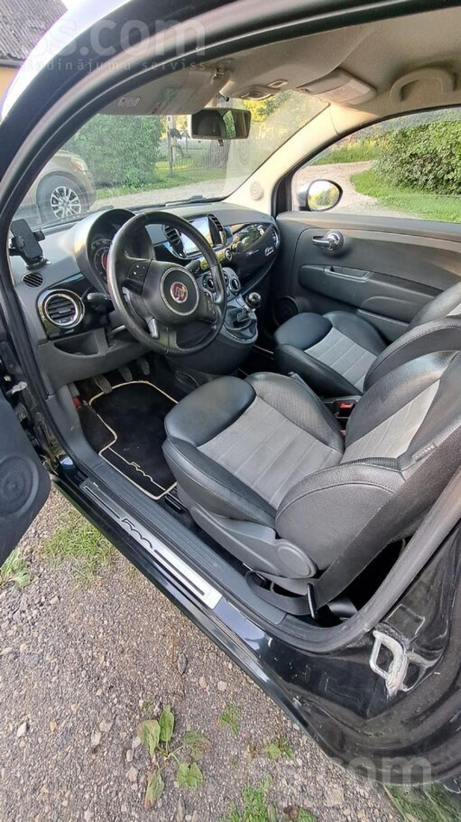 Melns Fiat 500 2008 Jēkabpils, ar dzinēja tilpumu 1.30 L un nobraukumu 282 tūkst. km par 2300 €, foto 10 vietnē AUTOMOTO.COM.LV
