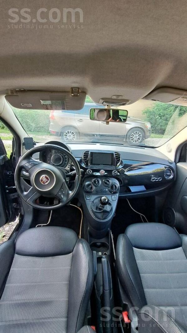 Black Fiat 500 2008 in Jekabpils, with an engine capacity of 1.30 L and mileage of 282 thousand km for 2300 €, photo 10 on AUTOMOTO.COM.LV
