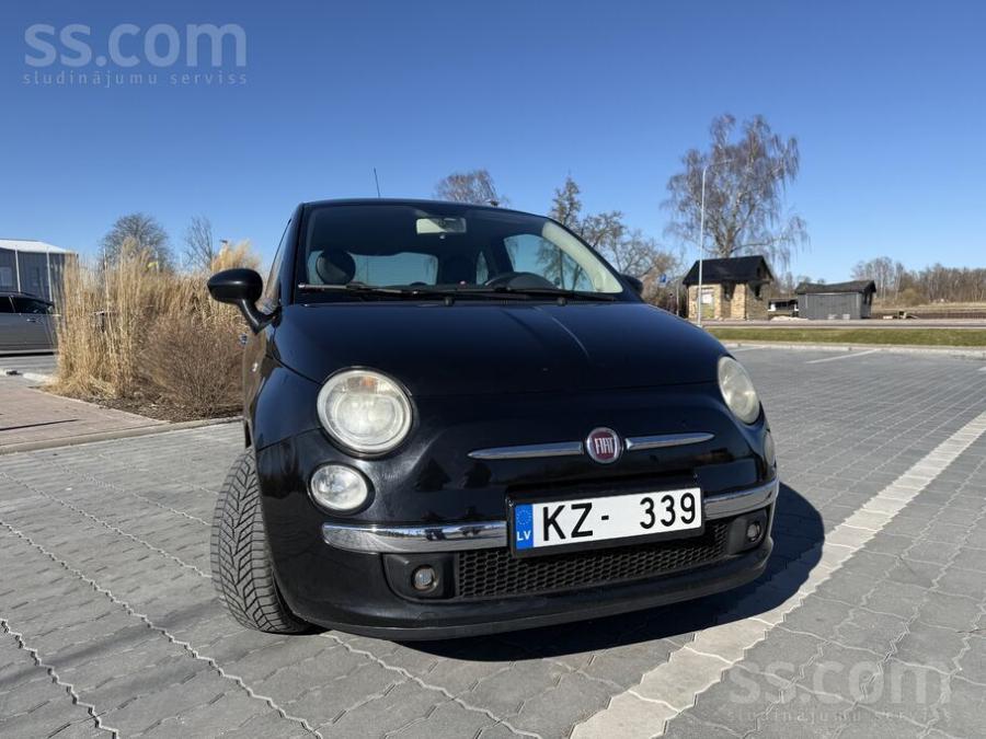 Black Fiat 500 2008 in Jelgava, with an engine capacity of 1.30 L and mileage of 126 thousand km for 2750 €, photo 3 on AUTOMOTO.COM.LV