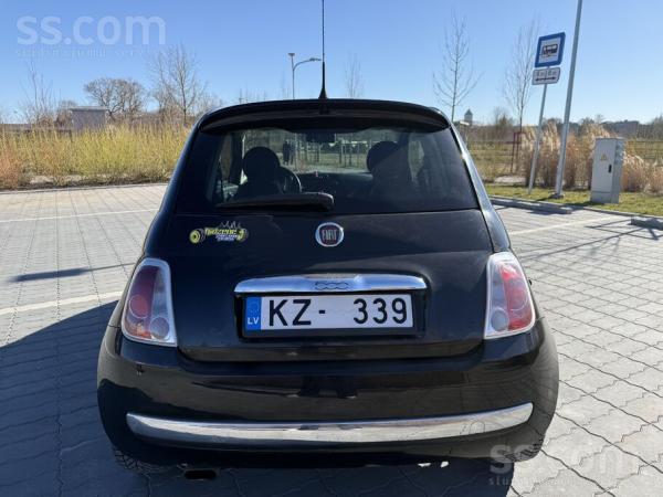 Melns Fiat 500 2008 Jelgava, ar dzinēja tilpumu 1.30 L un nobraukumu 126 tūkst. km par 2750 €, foto 4 vietnē AUTOMOTO.COM.LV