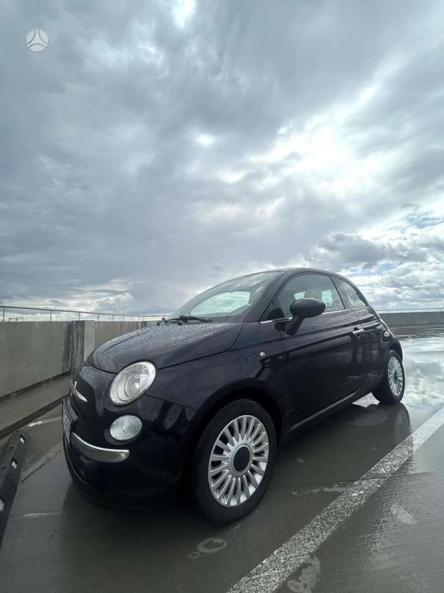 Black Fiat 500 2008 in Vilnius, with an engine capacity of 1.25 L and mileage of 181 thousand km for 3000 €, photo 7 on AUTOMOTO.COM.LV