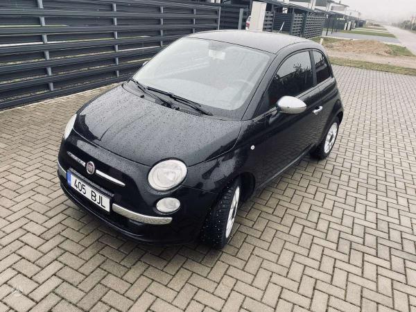 Melns Fiat 500 2010 Klaipėda, ar dzinēja tilpumu 1.25 L un nobraukumu 130 tūkst. km par 2600 €, foto 3 vietnē AUTOMOTO.COM.LV