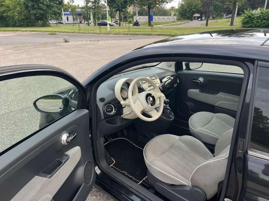 Black Fiat 500 2012 in Vilnius, with an engine capacity of 1.24 L and mileage of 94 thousand km for 3250 €, photo 10 on AUTOMOTO.COM.LV