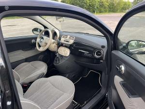 Black Fiat 500 2012 in Vilnius, with an engine capacity of 1.24 L and mileage of 94 thousand km for 3250 €, photo 14 on AUTOMOTO.COM.LV