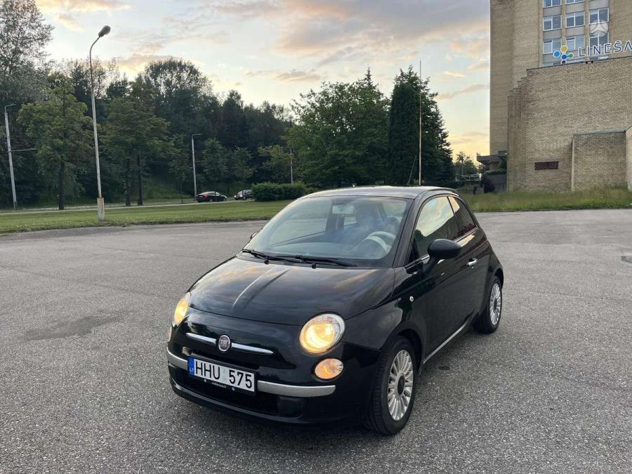 Black Fiat 500 2012 in Vilnius, with an engine capacity of 1.24 L and mileage of 94 thousand km for 3250 €, photo 20 on AUTOMOTO.COM.LV